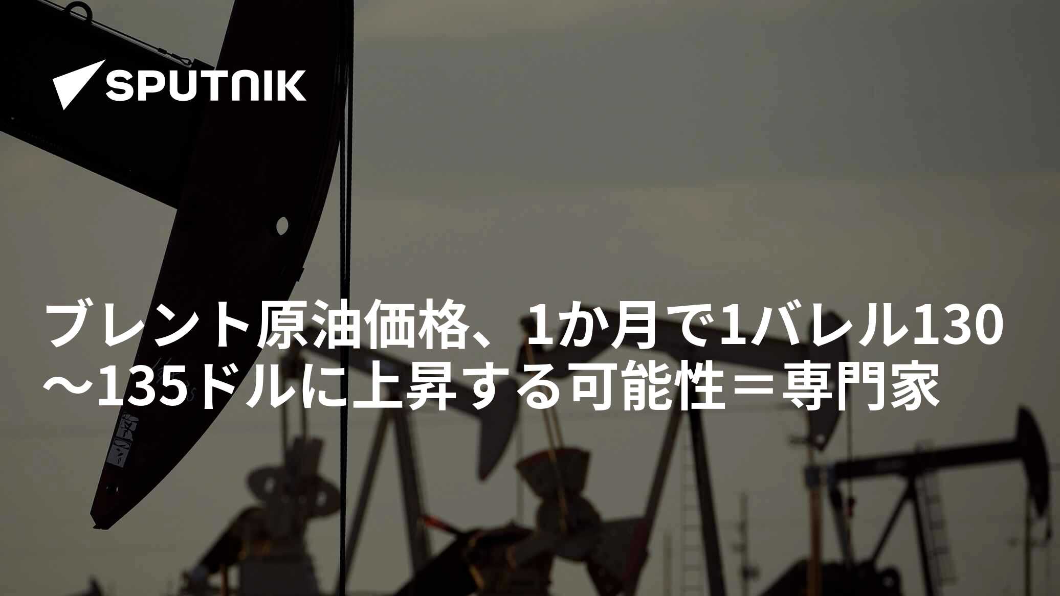 ブレント原油価格、1か月で1バレル130〜135ドルに上昇する可能性＝専門家 - 2022年6月16日, Sputnik 日本