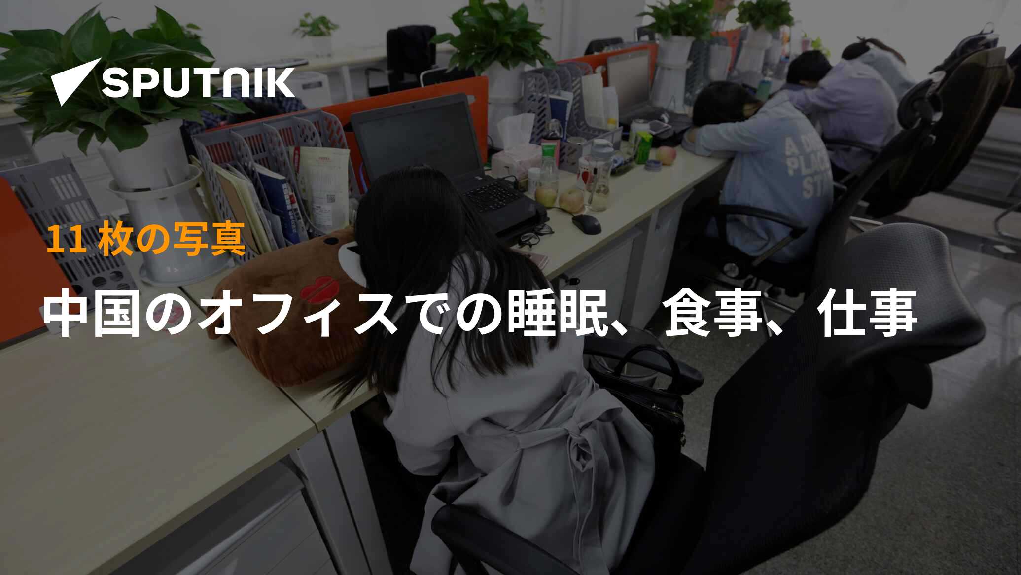 中国のオフィスでの睡眠、食事、仕事 - 2016年5月12日, Sputnik 日本